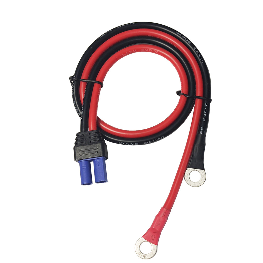 【10AWG EC5 To 8mm O-Type Terminal Line EC5 Adapter Cable Conversion Emergency Start Power Plug C ...