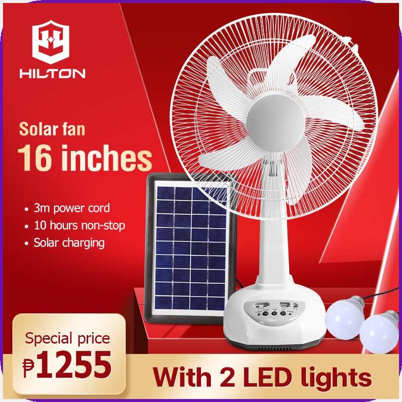 Solar=ud`electric-A%fan*E*12~R*inch?z~rechargeable*vG?2~gt+LED@kc ...