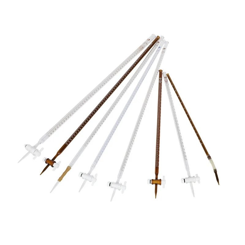 LTT Glass Medical Burette Boro 3.3 10ml 25ml 50ml 100ml Glass Burette ...