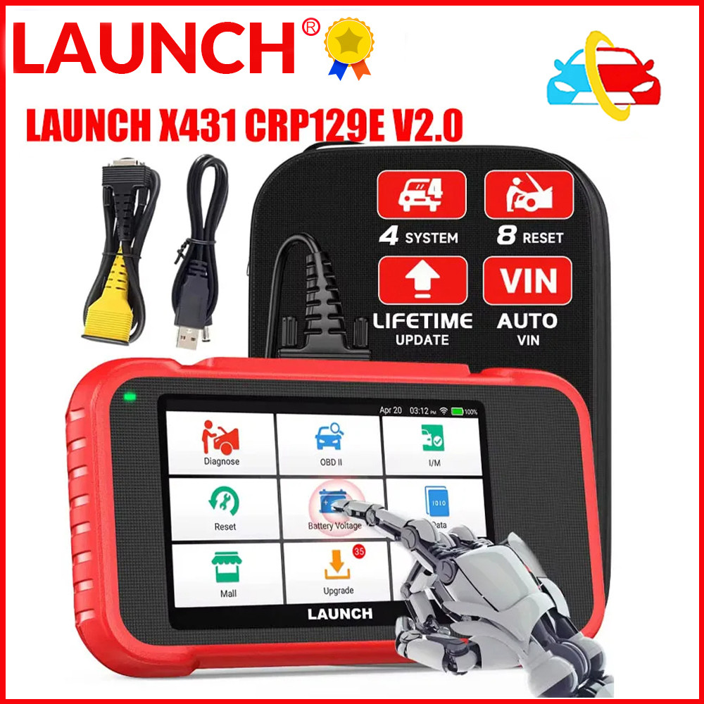 LAUNCH X431 CRP129E v2.0 OBD2 Scanner ENG ABS SRS AT Oil SAS EPB TPMS ...