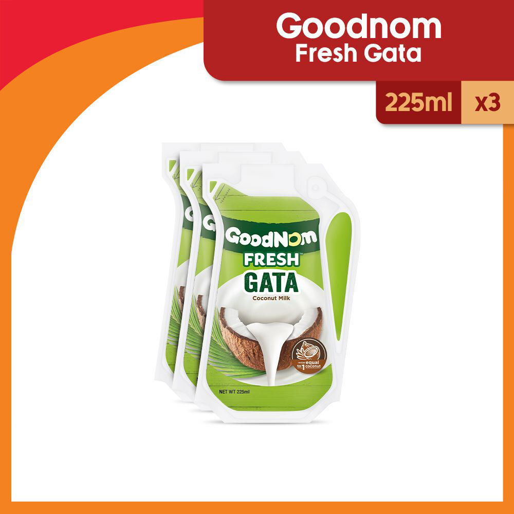 GoodNom Fresh Gata Coconut Milk 225ml X 3 | Shopee Philippines