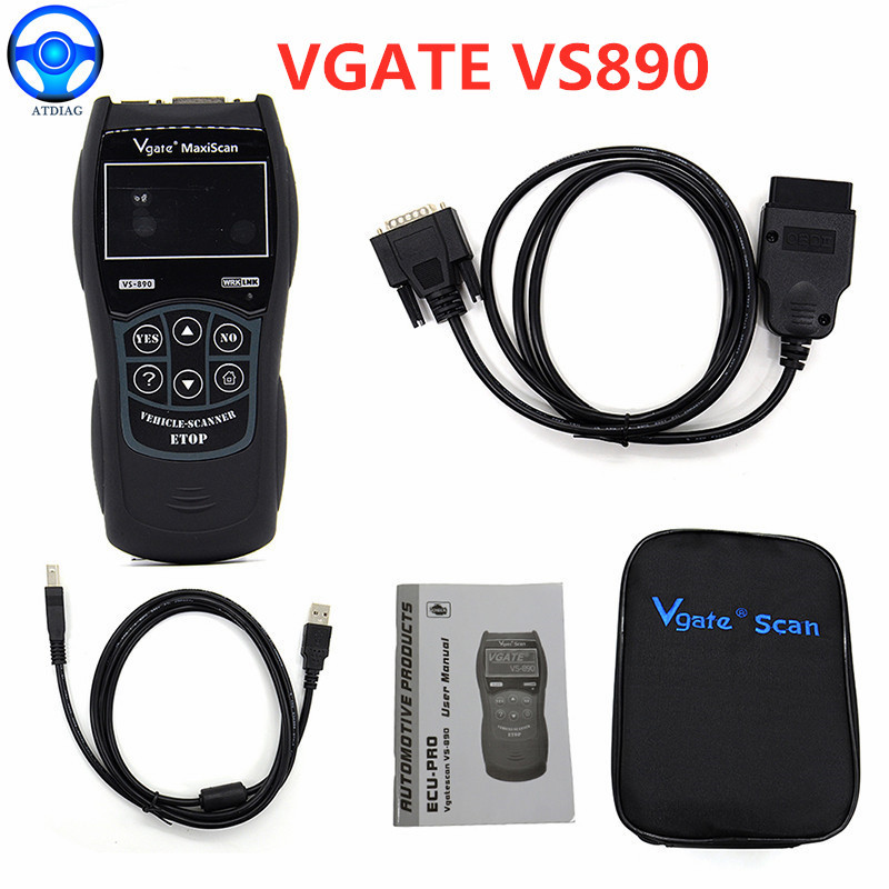 유2023 Newest Maxiscan Vgate VS890S OBD2 Diagnostic Scanner VS890 Vgate SCAN Tool VS 890 CAN-BUS ...