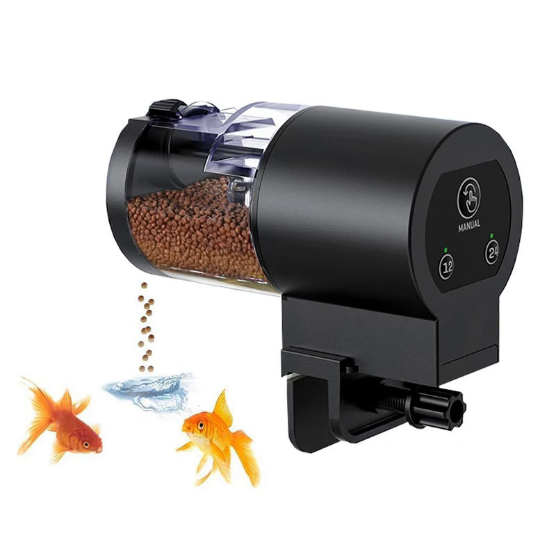Automatic Fish Feeder for Aquarium,100ml Capacity Auto Fish Feeders ...