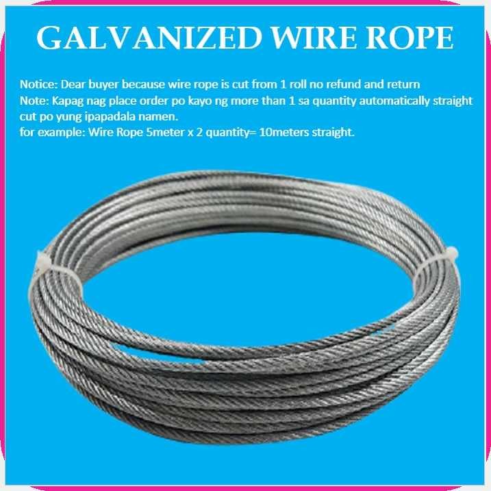 Steel:h'Cable$M$Wire$d/Rope$W/6mm$Ox/8mm$vM/10mm$ng/5m-15m$DC ...