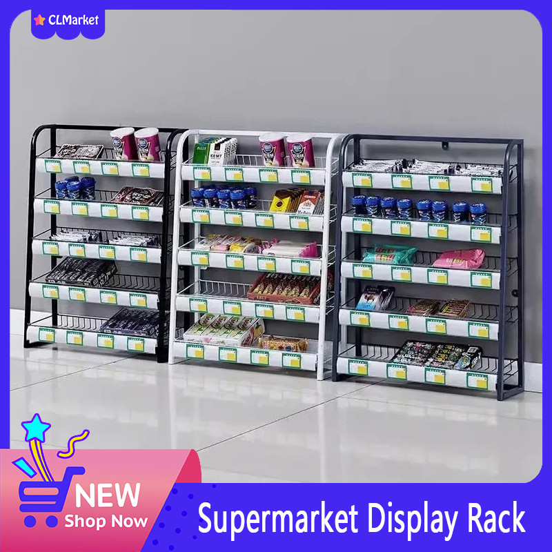 5 Layer Display Supermarket Shelves Metal Material Convenience display ...