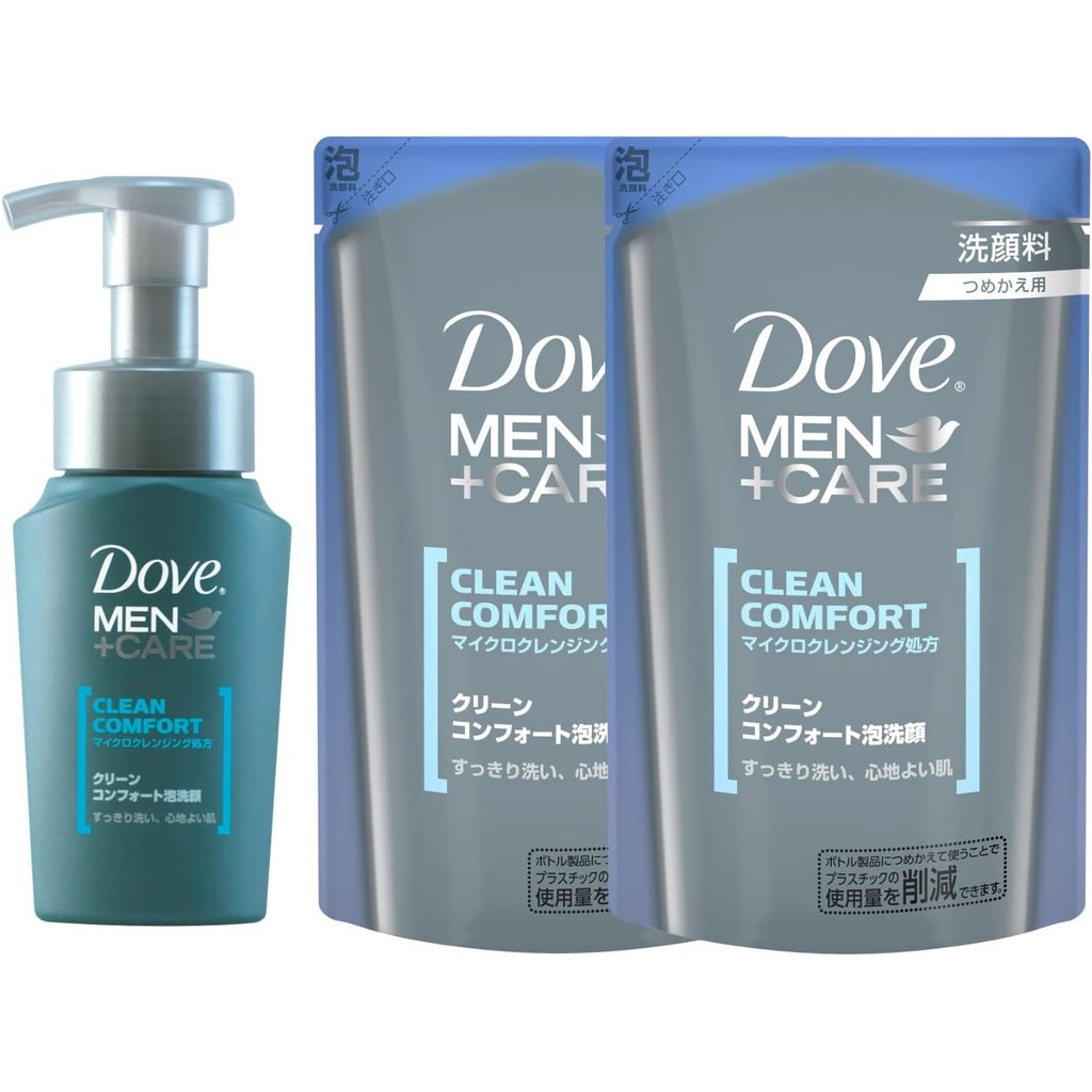 【Authentic Japanese Products】Dove Clean Comfort Men's Foaming Face Wash ...