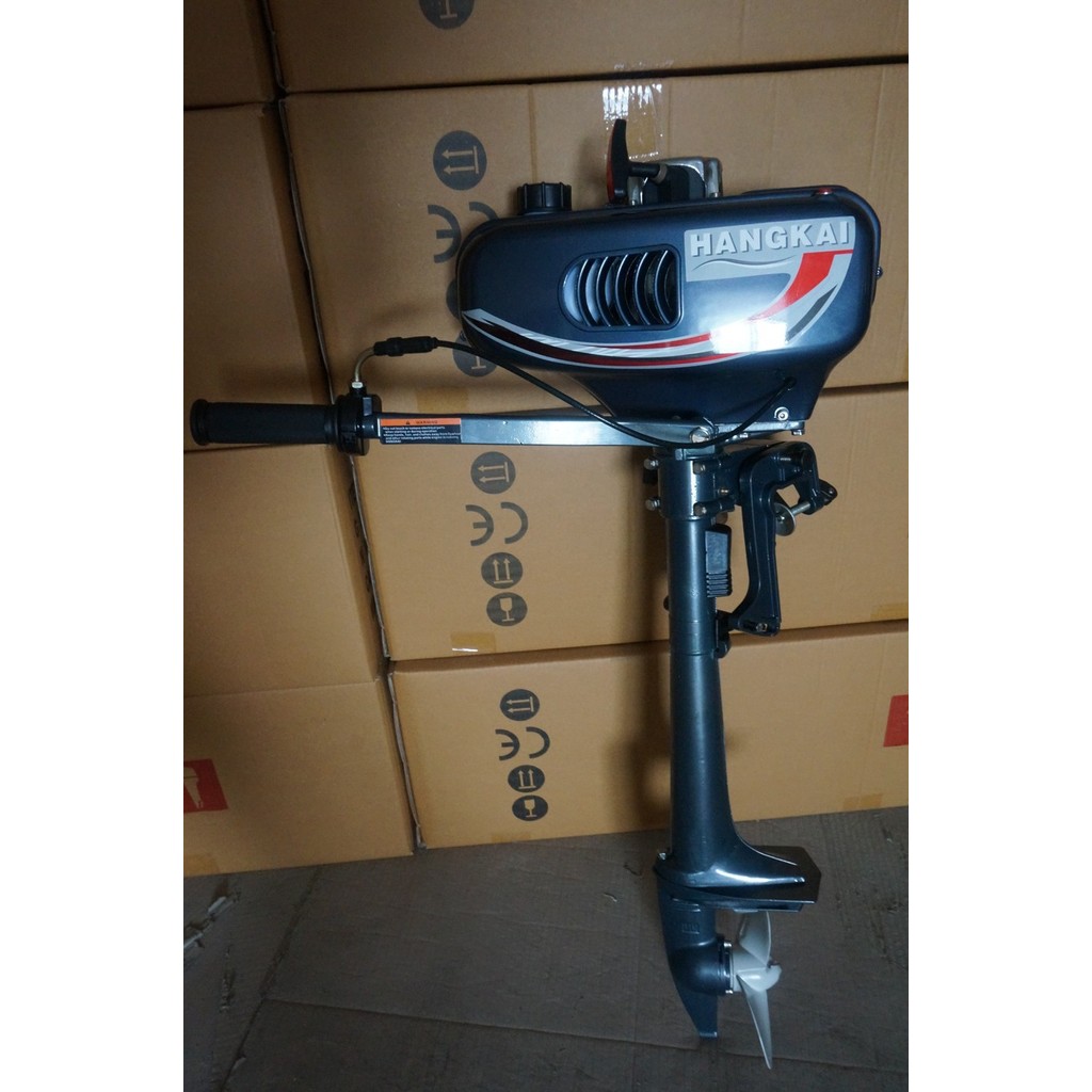 ♚Facotry Sale Hangkai 2-Stroke 3.5HP Boat Engine Outboard Motors Water Cooled Marine Engine 100% ...