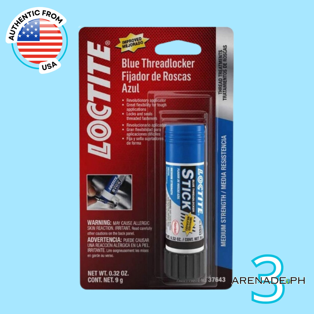 Loctite Blue Threadlocker Glue Stick All-Purpose Medium Strength, 0.32 ...