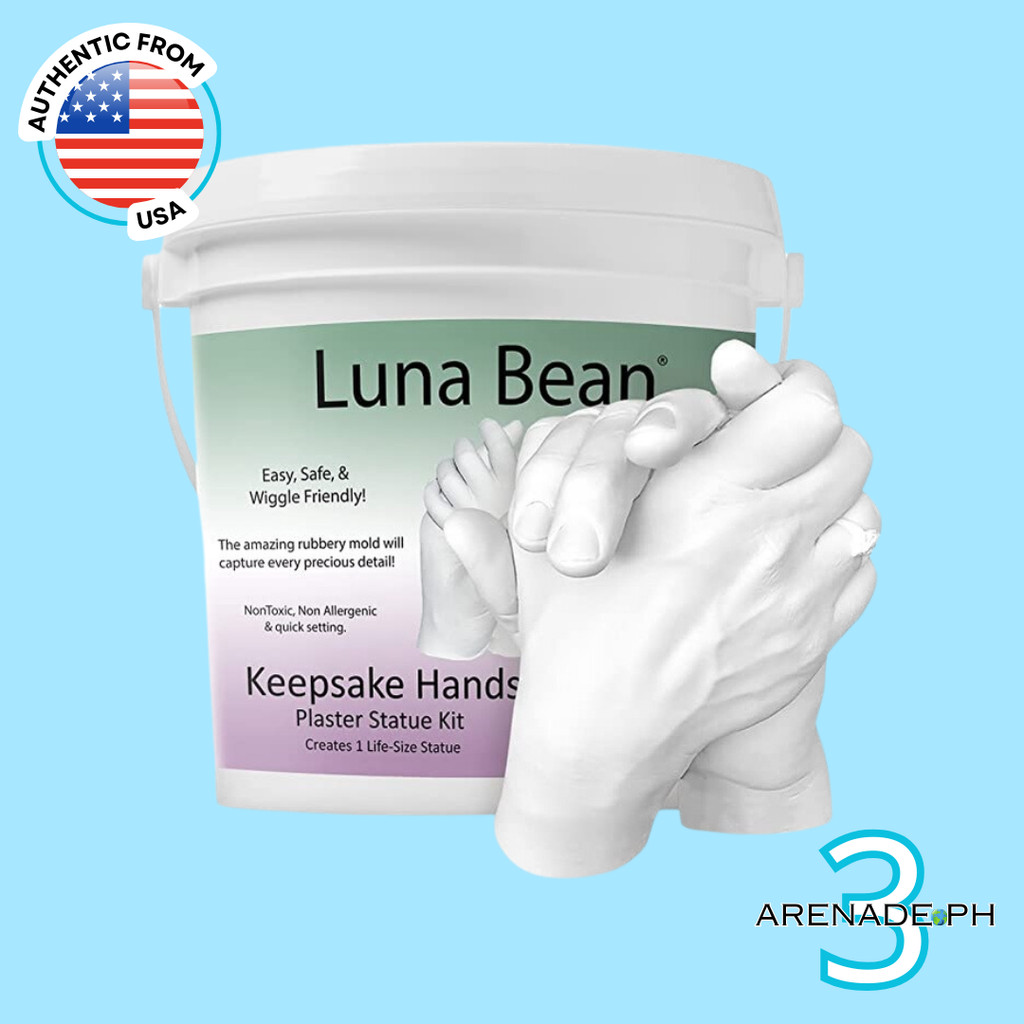 Luna Bean Keepsake DIY Plaster Statue Molding Kit Hand Holding Craft ...