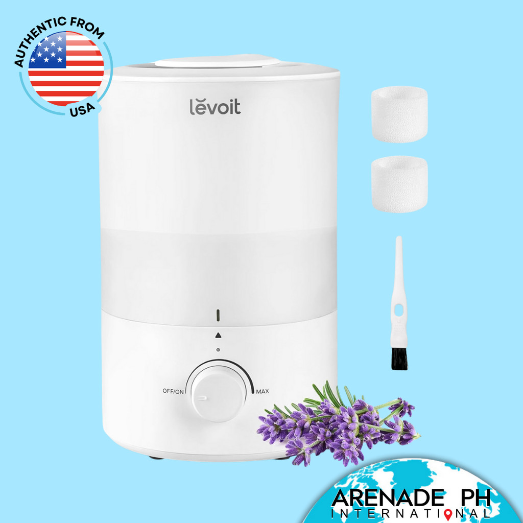 Levoit Humidifiers Cool Mist Top Fill Essential Oil Diffuser (3L Water ...