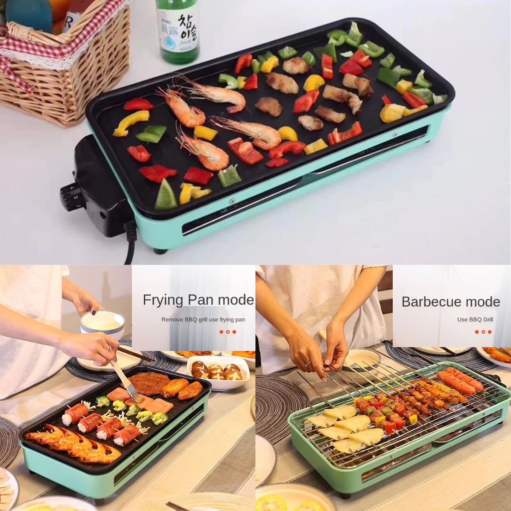 Multifunctional Smokeless Electric Barbecue Grill and Frying pan ...