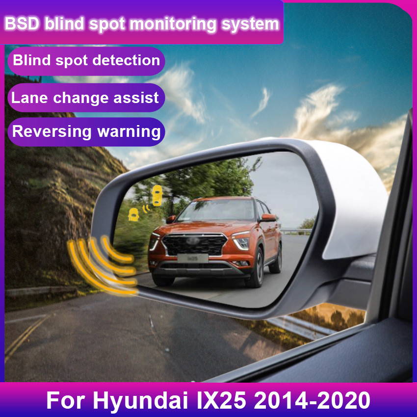 ☬Car BSD BSM BSA Blind Area Spot Warning Drive Mirror Rear Radar ...