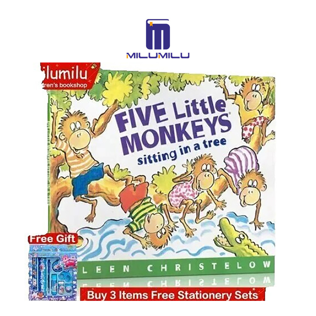 milumilu Five Little Monkeys Sitting In A Tree | Shopee Philippines
