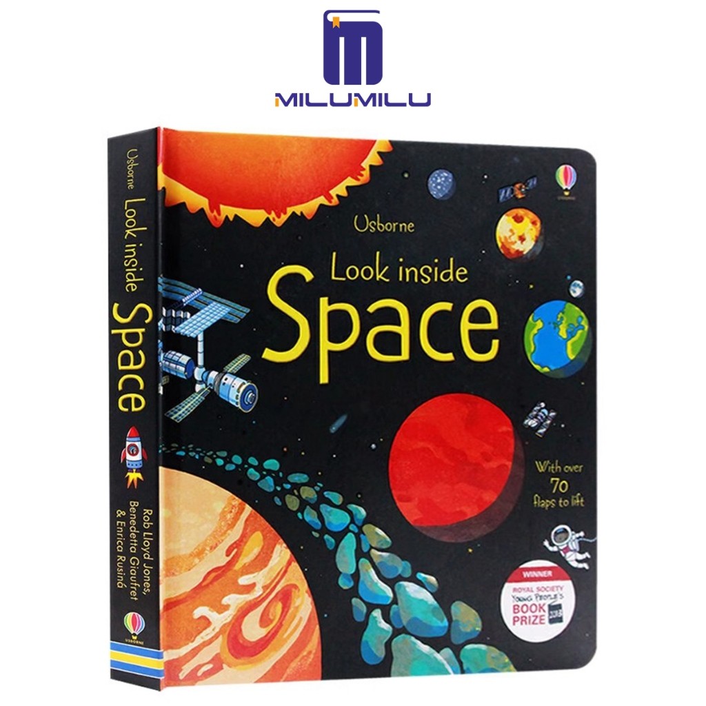 Usborne Look Inside Space Board book English Activity Story Book for ...