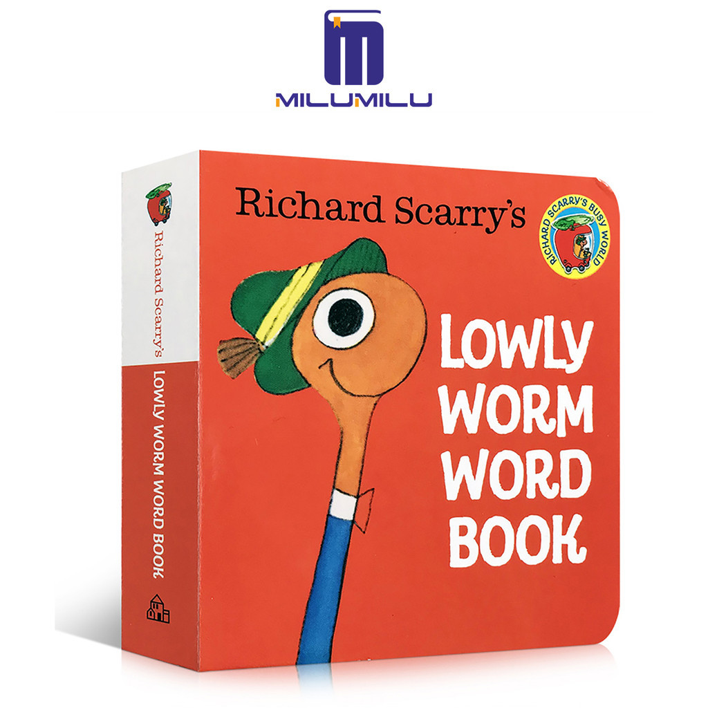 milumilu Picture Book Richard Scarry 's Lowly Worm Word Book Board Book ...