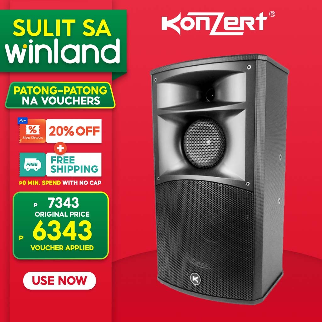 Konzert by Winland 1pc Full Range Speaker System | 12 Inches 3-way ...