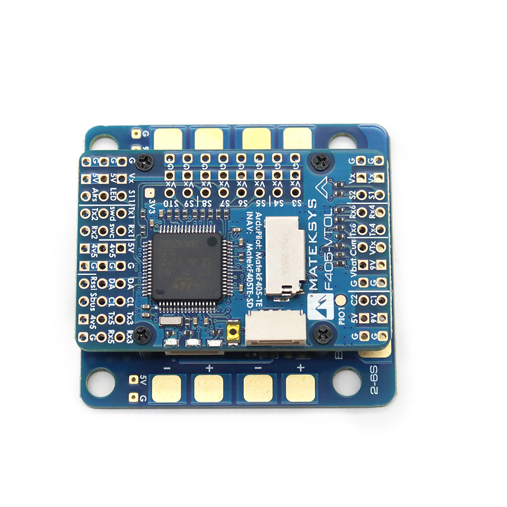 ♡Matek MATEKSYS F405-VTOL STM32F405RGT6 Flight Controller Built-in OSD ...