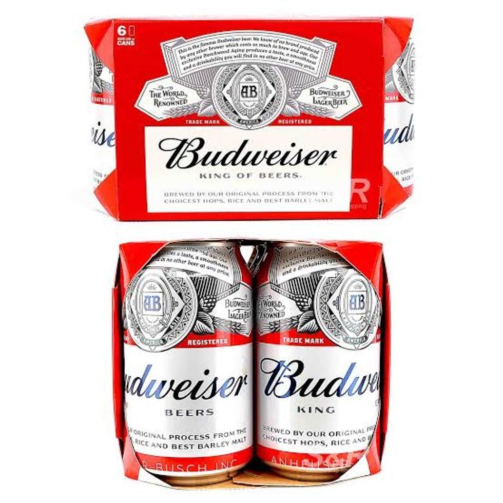 Budweiser Beers Can 330Mlx6s | Shopee Philippines