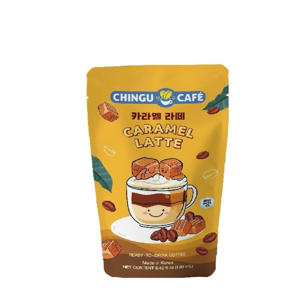 Chingu Cafe Caramel Latte Ready To Drink Coffee 190ml | Shopee Philippines