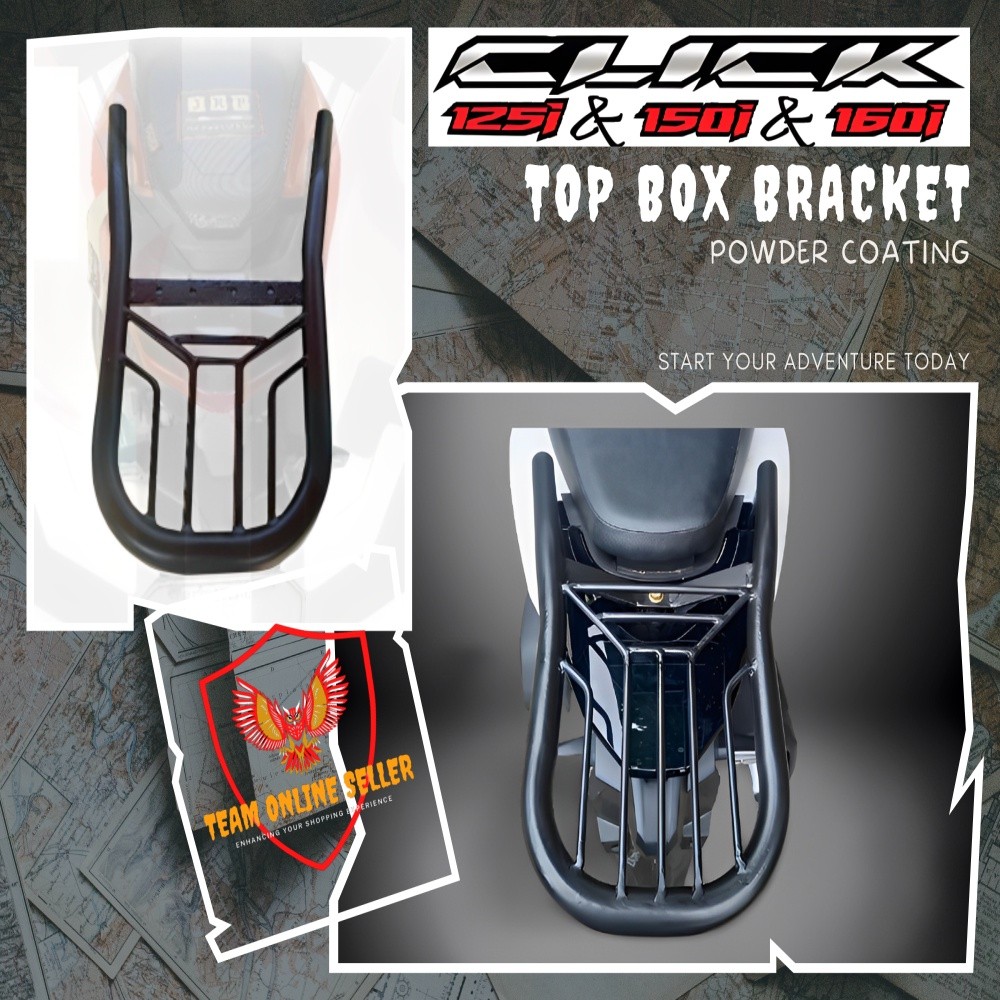 HONDA CLICK 125 ( V1 | V2 | V3 | V4 ) - HEAVY DUTY TOP BOX BRACKET ...