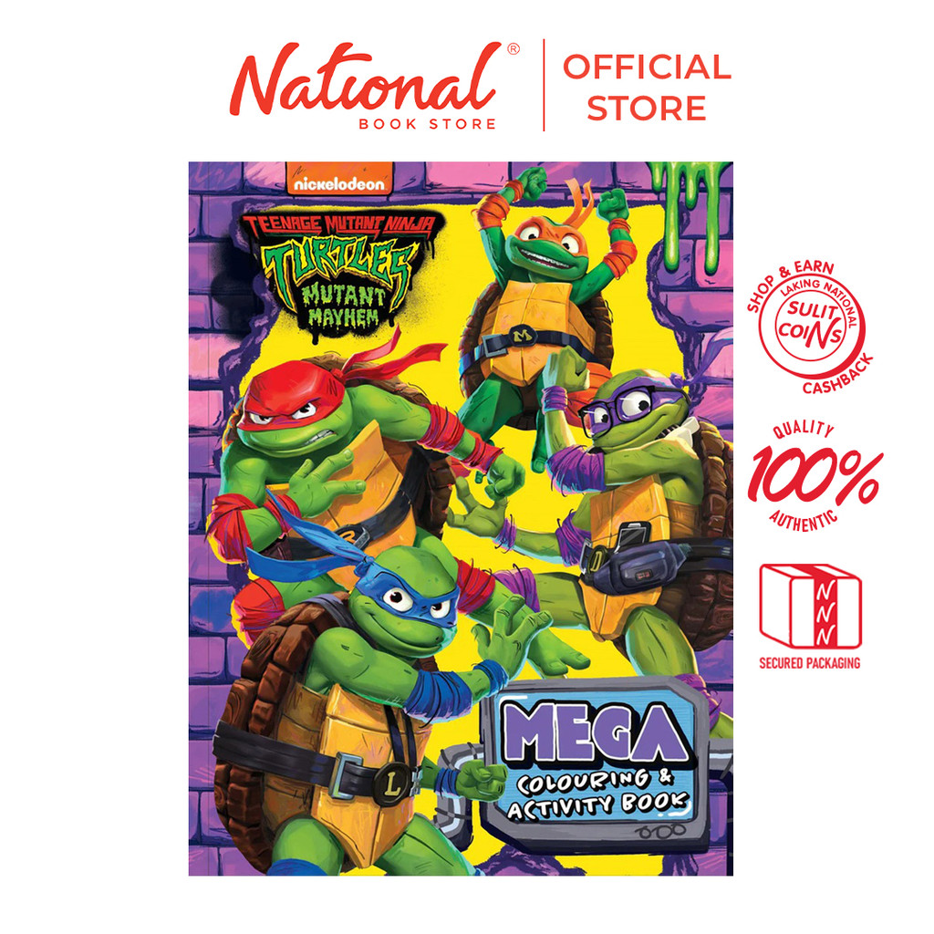 TMNT Mutant Mayhem: Mega Colouring Book - Coloring Books | Shopee ...