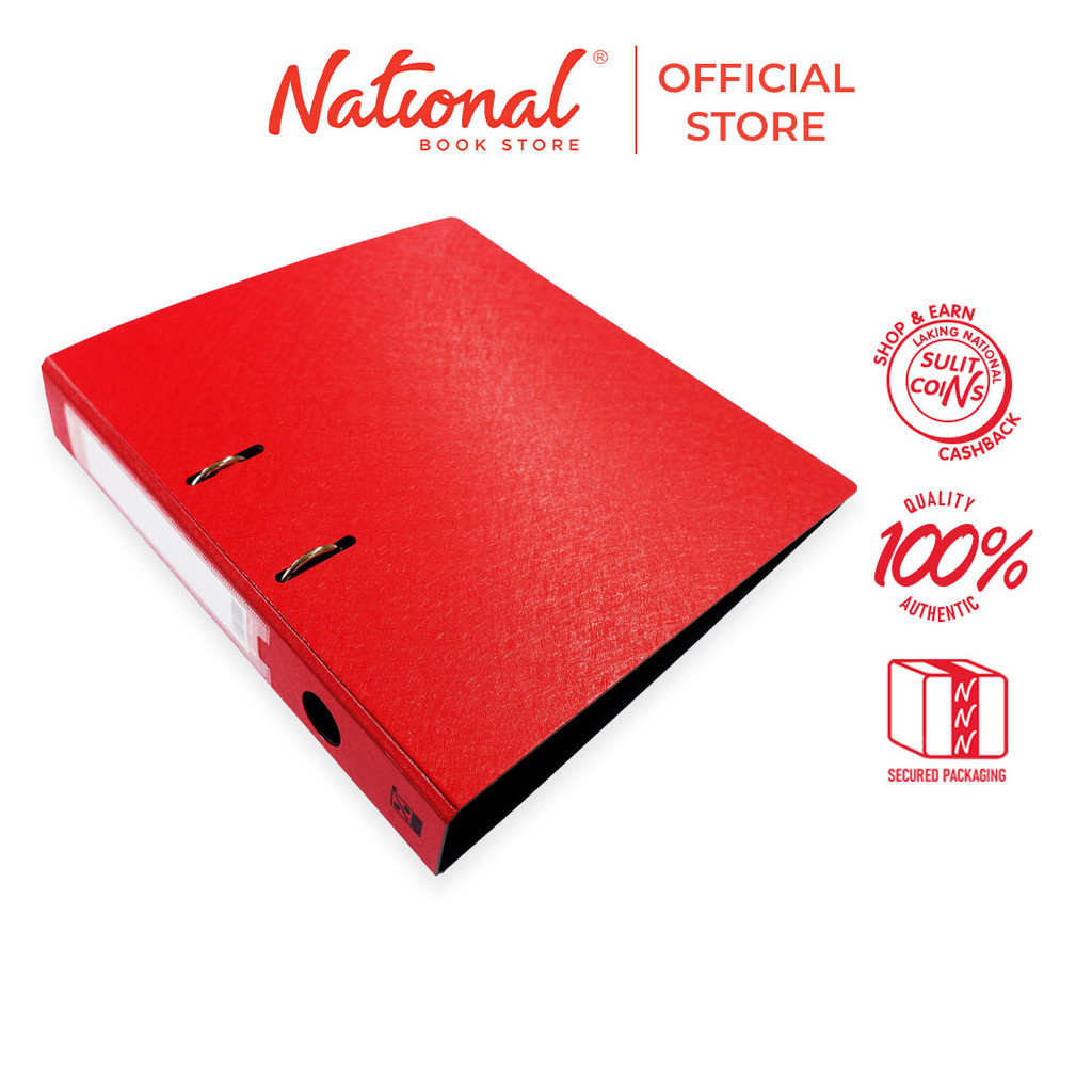 Best Buy Lever Archfile A4 7cm Fpp03 2in with Insert Label, Red - Lever ...