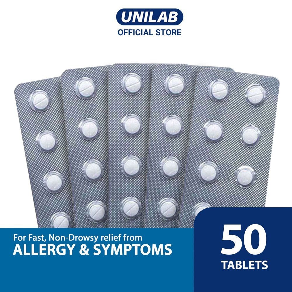 Unilab Allerta 10mg 50 Loratadine Tablets - For Fast Non-Drowsy Relief ...