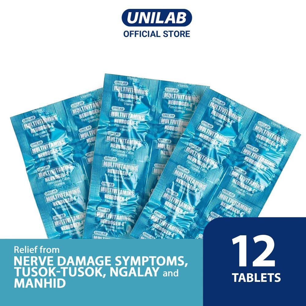 Unilab Neurogen E with Vitamin E and B Complex 12 Tablets - Relief from ...