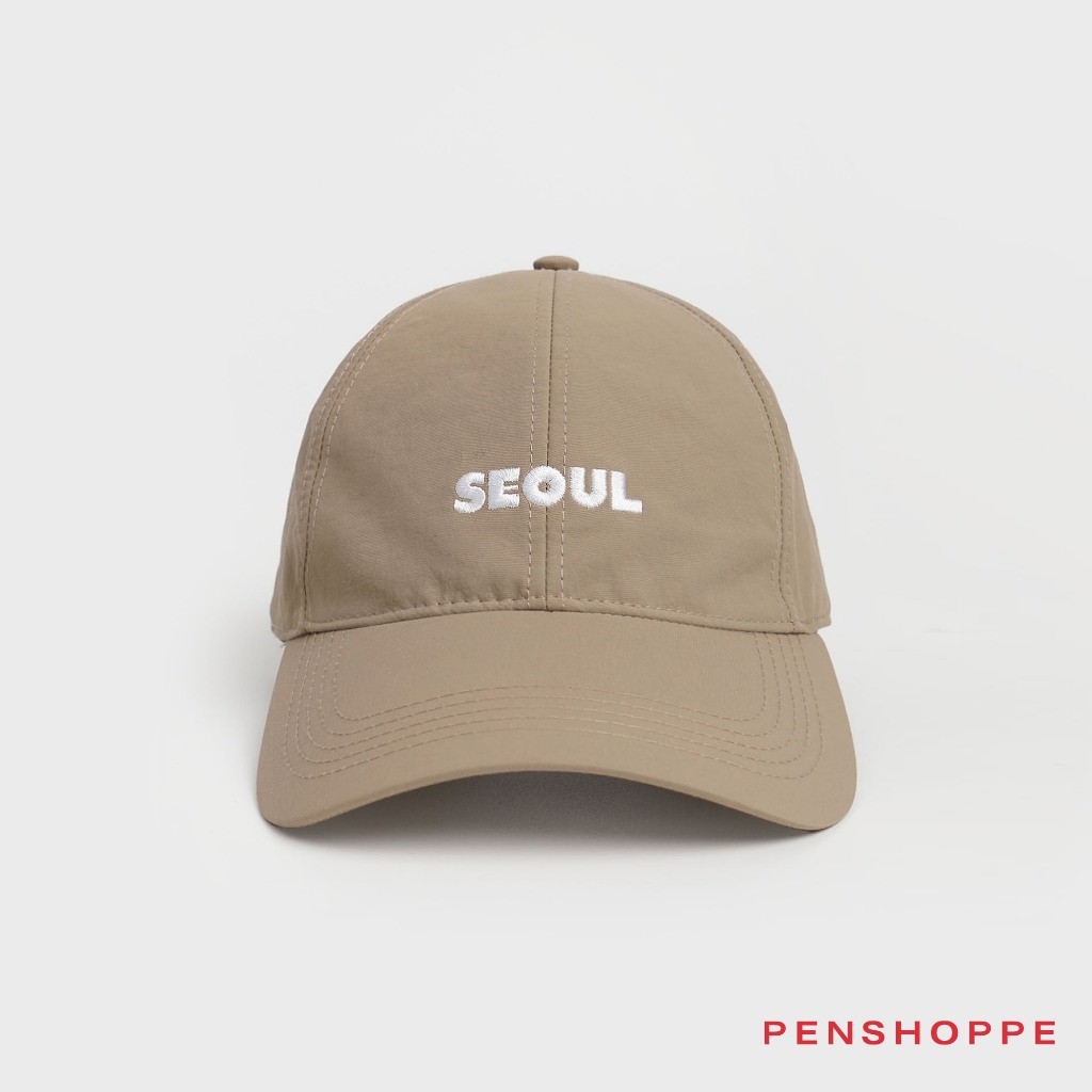 Penshoppe Classic Cap with Flat Embroidery For Women (Taupe) | Shopee ...