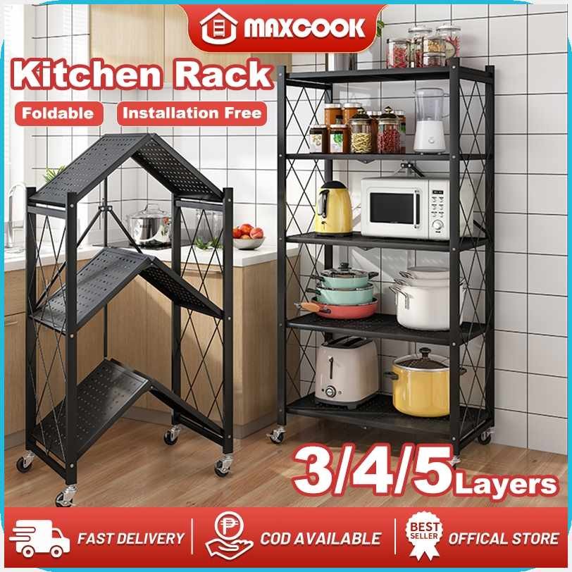 MAXCOOK>h`3/4/5>d&Layers[uc,Foldable!Lp,Rack!ZP,With!tJ,WheelsA-Metalp ...