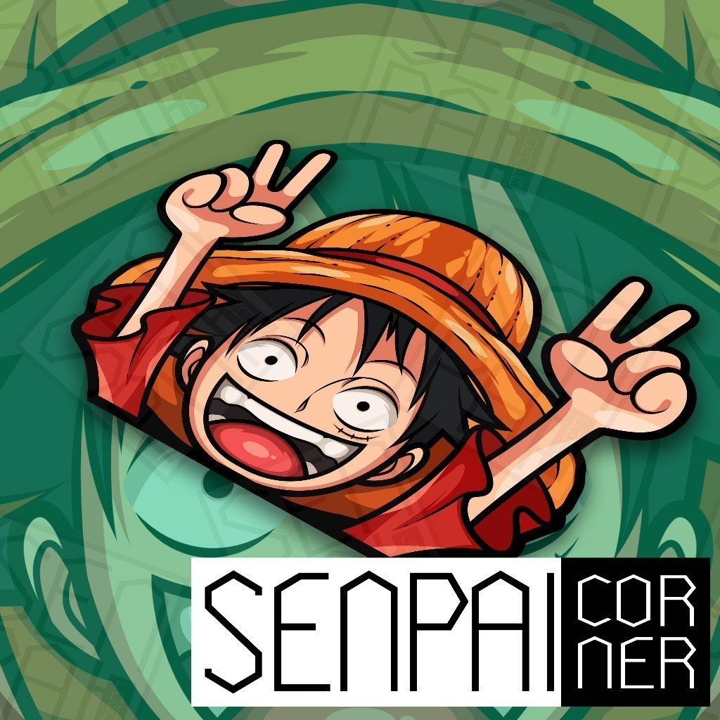 One Piece Luffy Peeker Sticker | Shopee Philippines