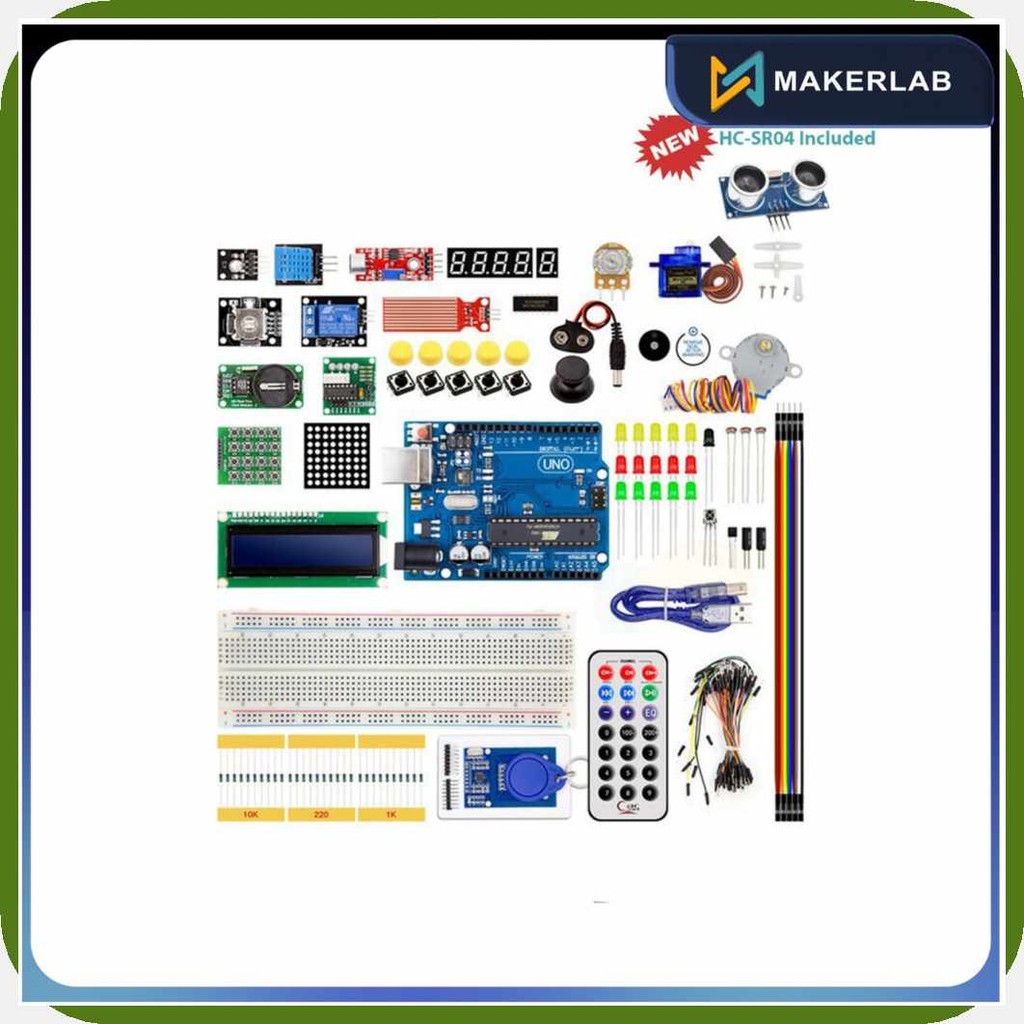Makerlab/WZ|Upgradedp:Starter?P*Kit~s*for~w*Uno~Vc*R3~BU*DIP~Al*with PDF Manual Lessons ...
