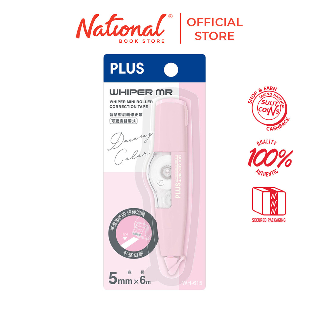 Plus Correction Tape Dreamy Assorted Pastel Color 5mmx6m WH-615 - School & Office Supplies ...