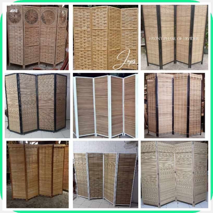 ROOM HY!DIVIDER/SHADES`C;1,2,3,4&PANELS&with&varnished | Shopee Philippines
