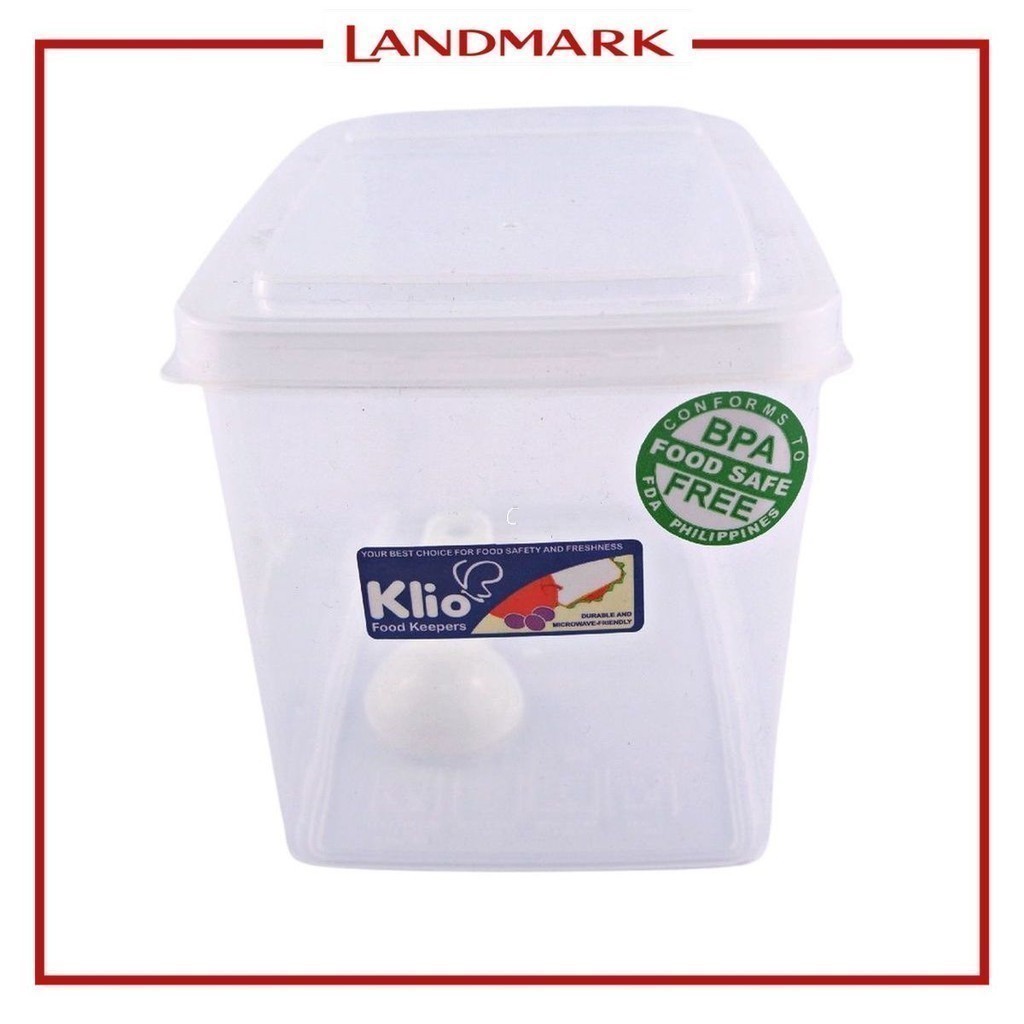 Klio Fliptop Narrow Food Keeper Medium Set 1.15L With Spoon | Shopee ...