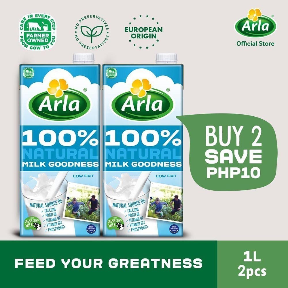 Arla Low Fat Milk 1L 2-Pack | Shopee Philippines