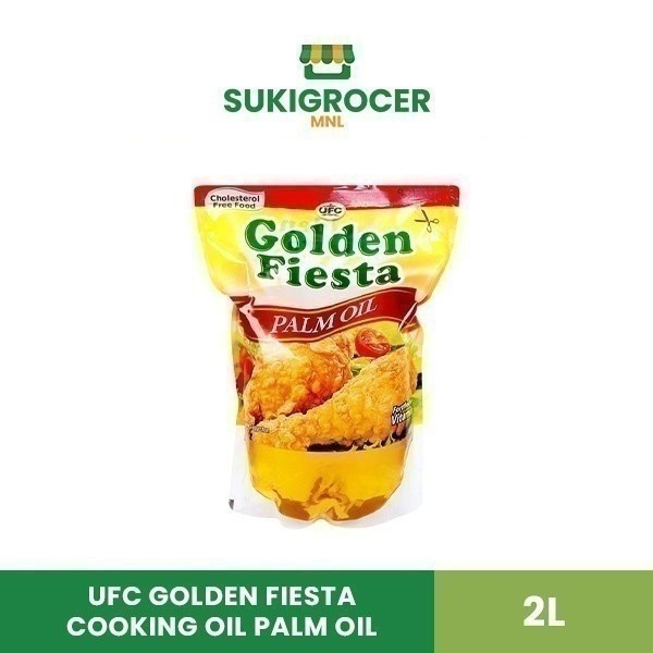 UFC Golden Fiesta Cooking Oil Palm Oil 2L | Shopee Philippines