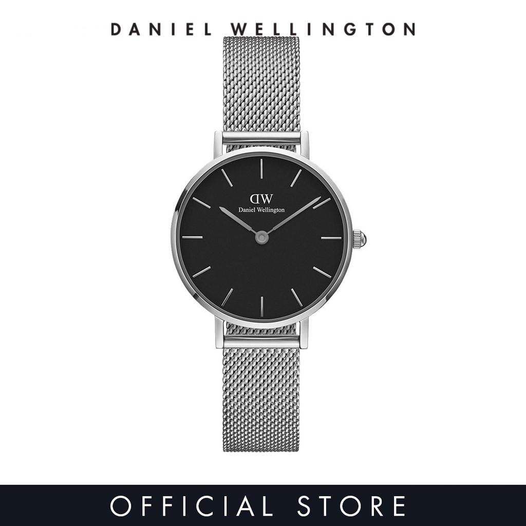 [2 Years Warranty] Daniel Wellington Petite Sterling Black Watch 28 ...