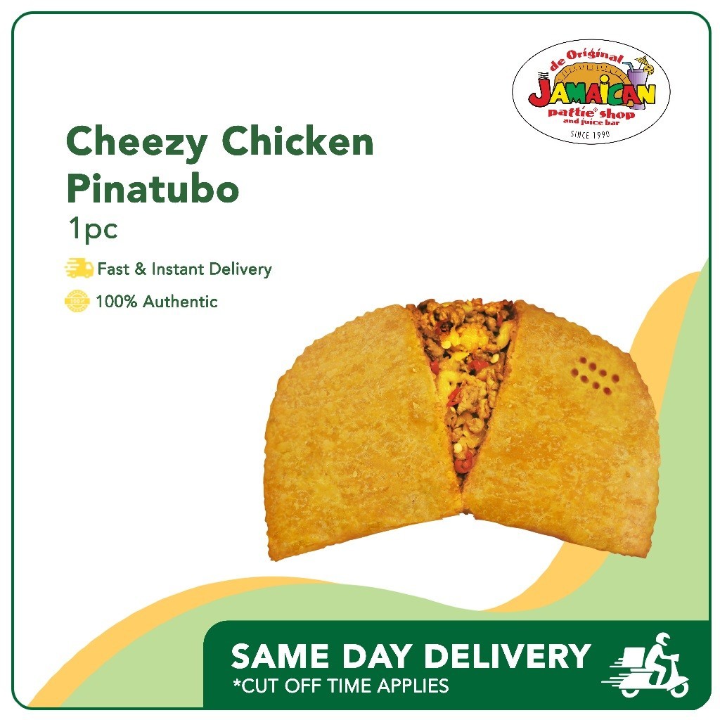 Jamaican Pattie Baked Cheezy Chicken Pinatubo 1pc. [Baked, Pattie ...