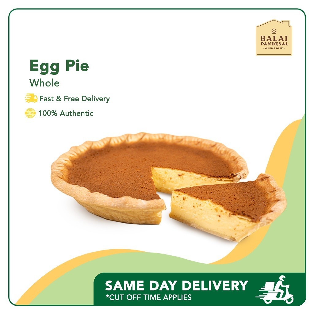 Balai Pandesal Egg Pie Whole [Bakery, Fresh Bread] | Shopee Philippines