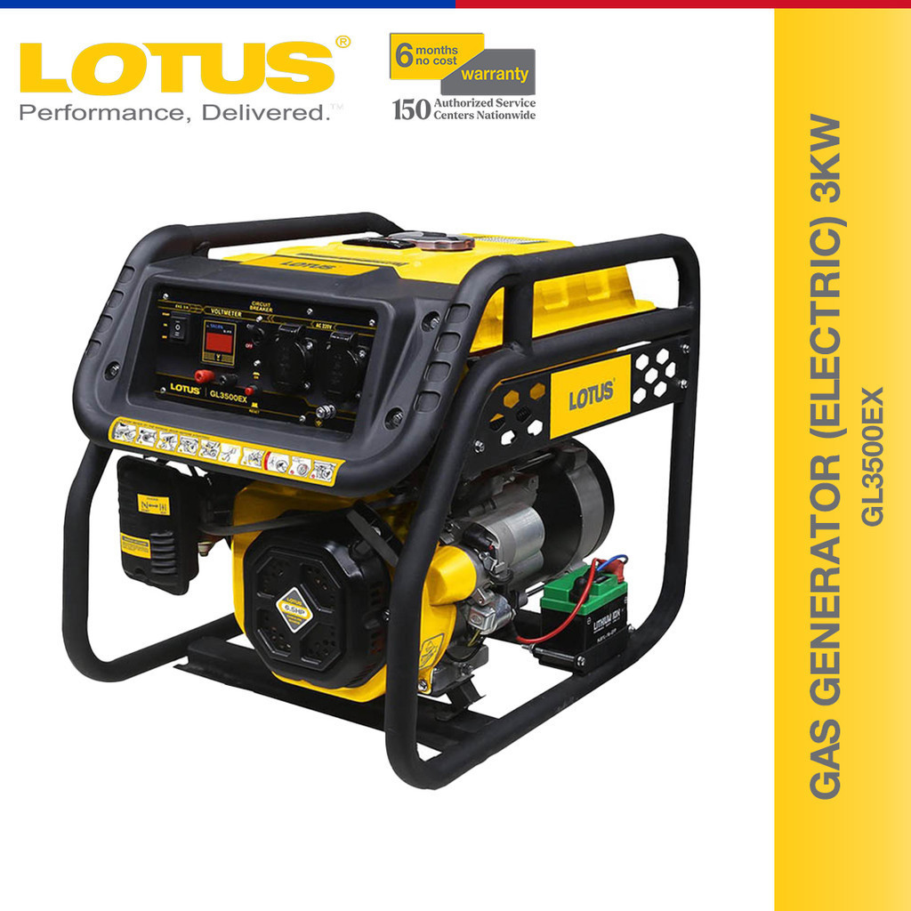 Lotus Gas Generator (ELECTRIC) 3KW GL3500EX | Shopee Philippines
