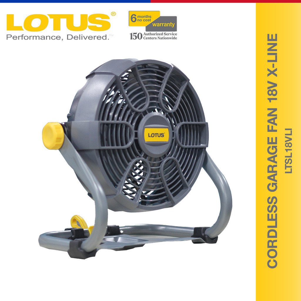 Lotus Solo Cordless Garage Fan 18V X-LINE LTSL18VLI (Battery/Charger ...