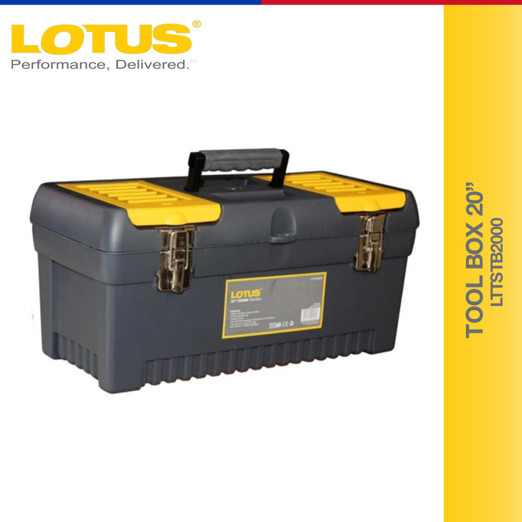 Lotus Tool Box 20"/508mm (Grey) LTTSTB2000 - Tool Storage | Shopee ...