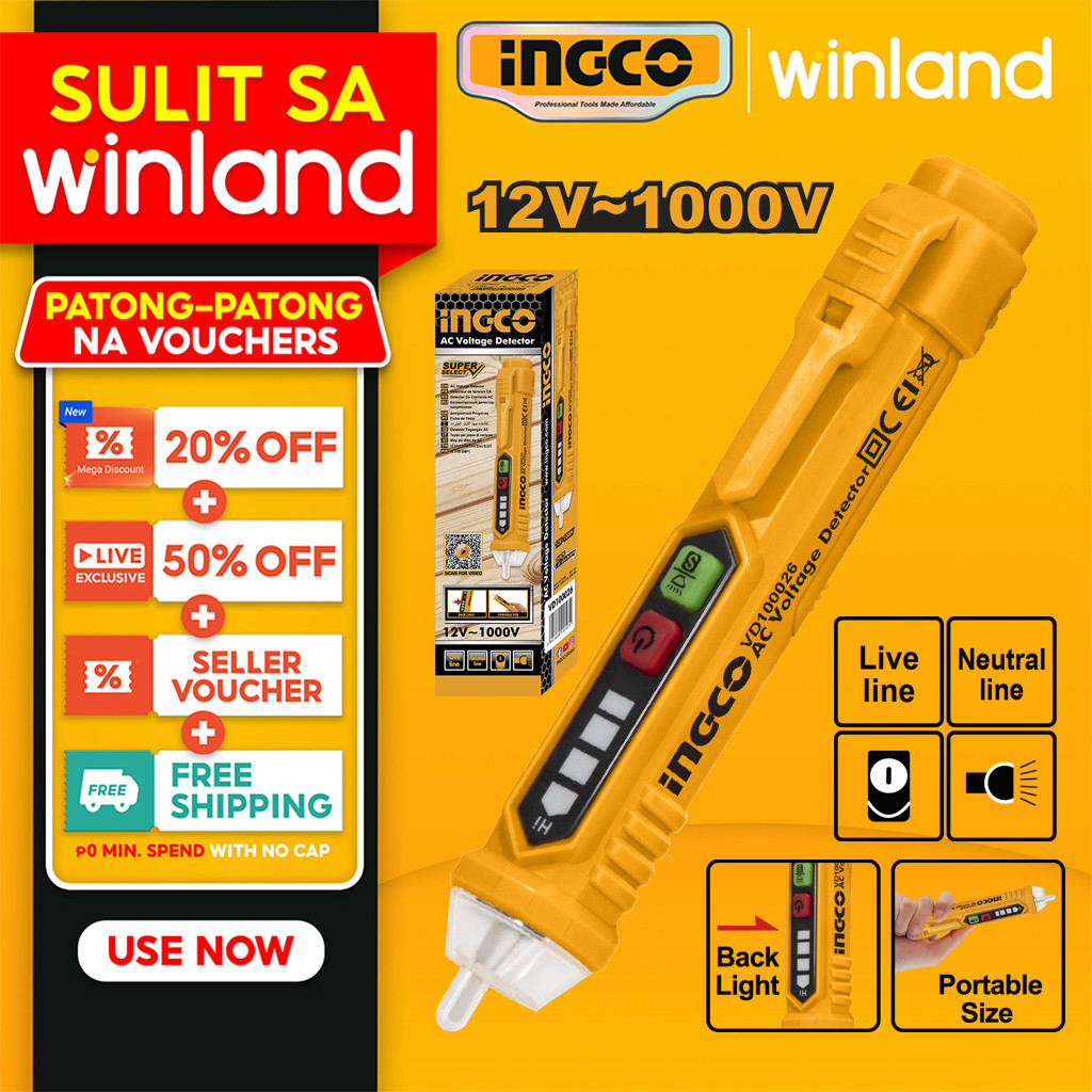 Ingco by Winland Non-Contact AC Power Test Pencil Voltage Electrical ...