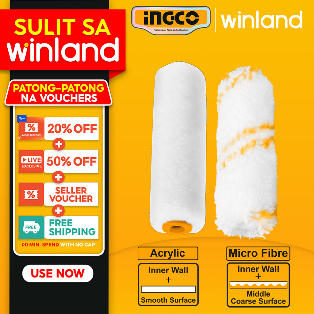 Ingco by Winland Roller Cover for cylinder paint brush(Inner Wall ...