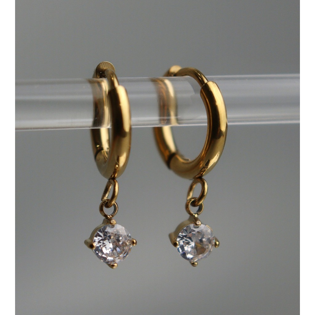 HB Jewelry MILADA Small Huggie Clip Earrings Women's Fashion Accessories EH00372 | Shopee ...