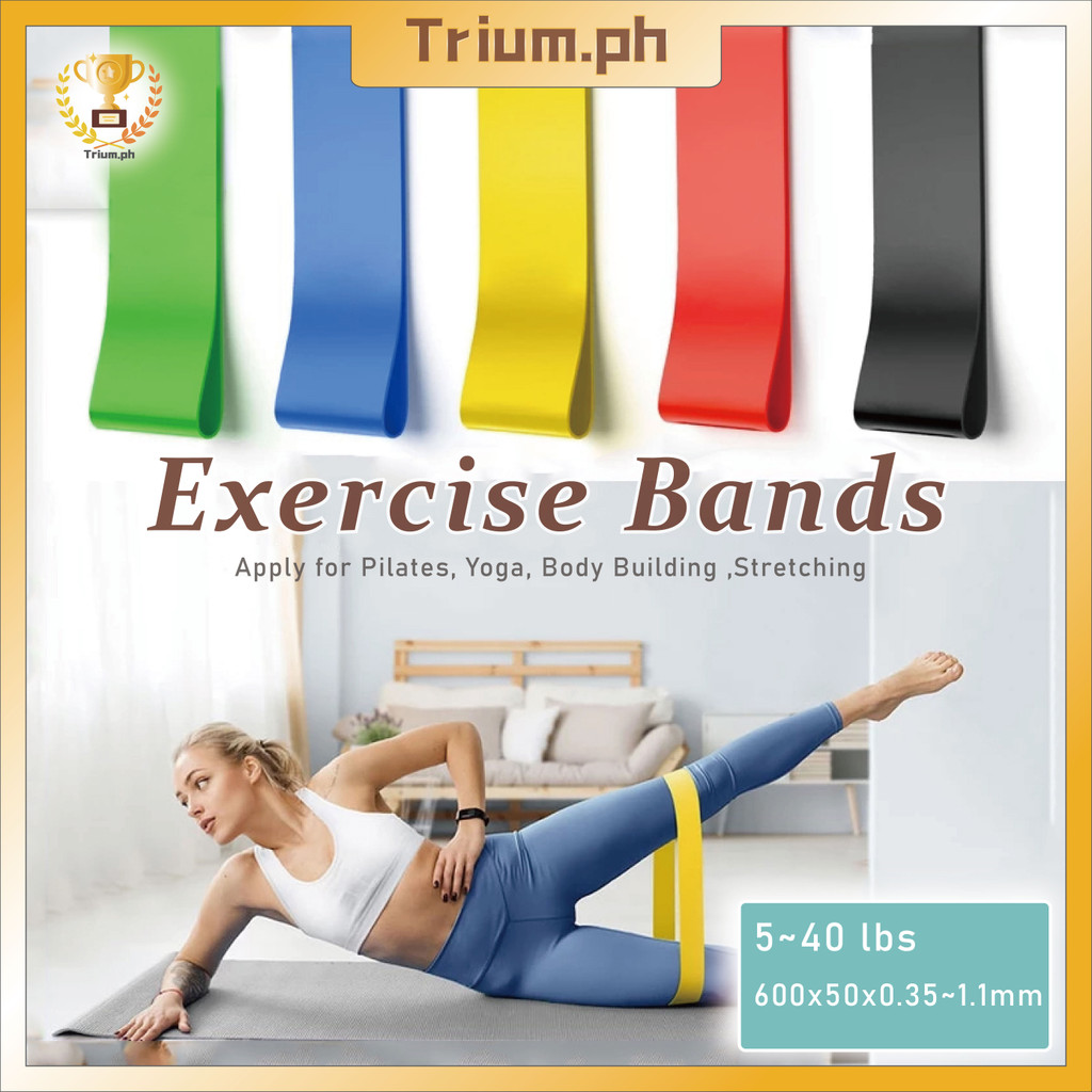Resistance Bands Yoga Sport Exercise Elastic Fitness Bands Ideal 5 ...