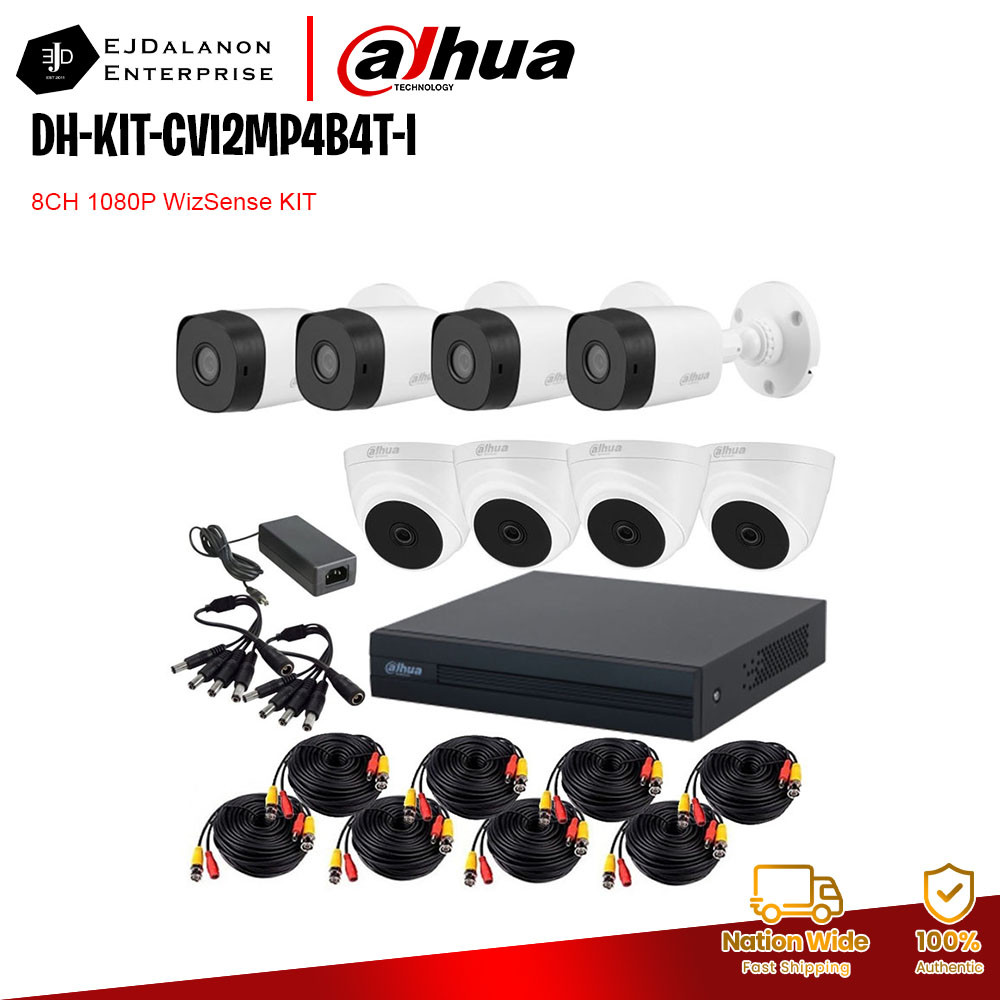 Dahua HDCVI Kit 1080P 8Ch-4B-4T CCTV Camera Set Package | EJDalanon ...