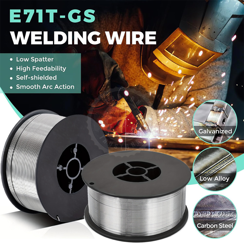 MIG Welding Wire Gasless Flux Cored E71T-GS 0.8mm 1.0mm 1kg Welder ...