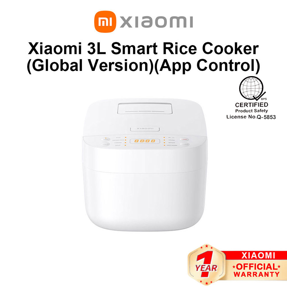Xiaomi 3L Smart Multifunctional Rice Cooker Global Version APP Controls ...